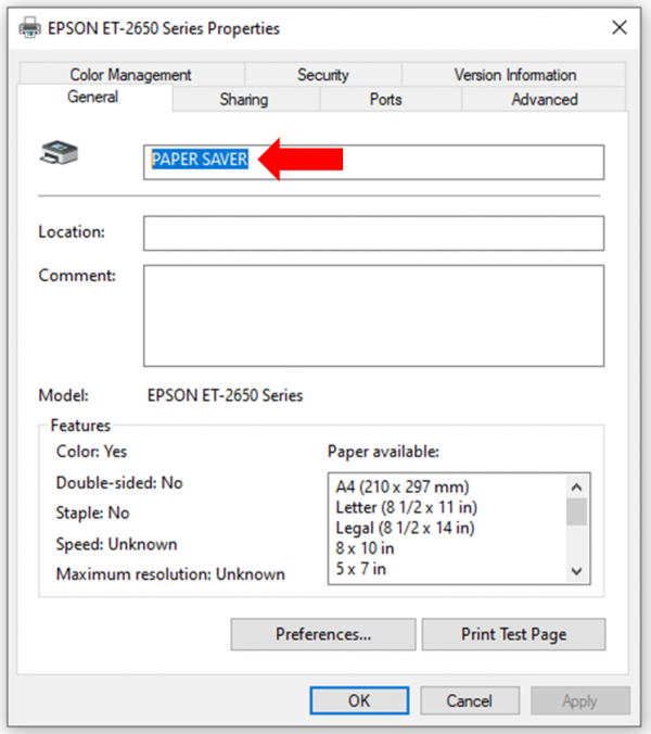 Printer Setup for Epson (Windows) – Blue Planet Ink